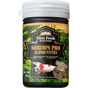 ULTRA FRESH Pro Seafood Patties Shrimp Food, .71-oz jar - Chewy.com