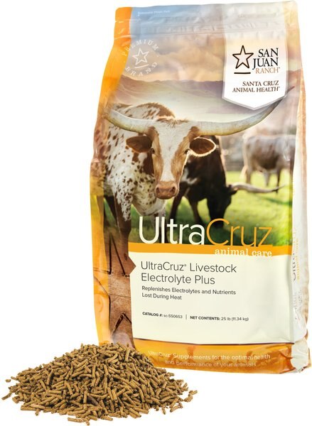 ULTRACRUZ Electrolyte Plus Livestock Supplement, 25-lb bag - Chewy.com