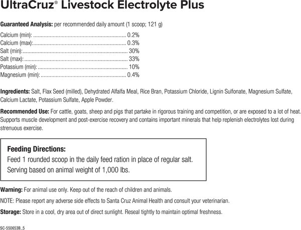 ULTRACRUZ Electrolyte Plus Livestock Supplement, 25-lb bag - Chewy.com