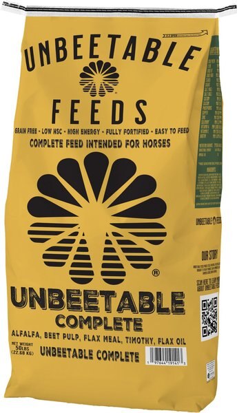 UNBEETABLE FEEDS Grain-Free Complete Horse Feed, 50-lb bag - Chewy.com