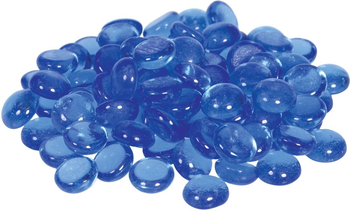 UNDERWATER TREASURES Decorative Marbles Fish Ornament, 100 count, Blue ...