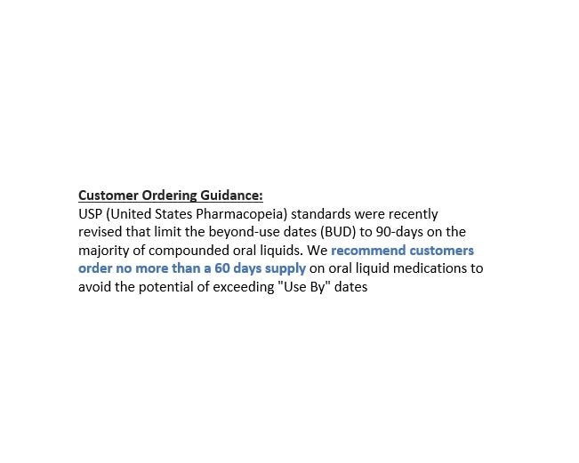 URSODIOL COMPOUNDED Chicken-Marshmallow Oral Oil Suspension, 100 mg/mL ...