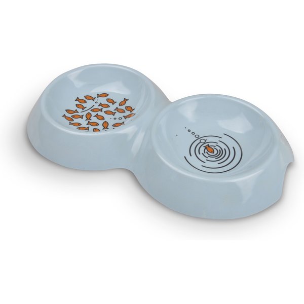 VAN NESS Ecoware Non-Skid Cat Dish, Blue, 8-oz - Chewy.com