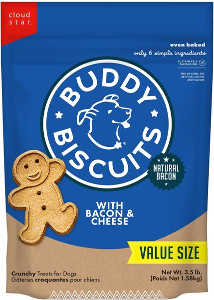 Variety Pack - Buddy Biscuits with Bacon & Cheese Oven Baked Dog Treats ...