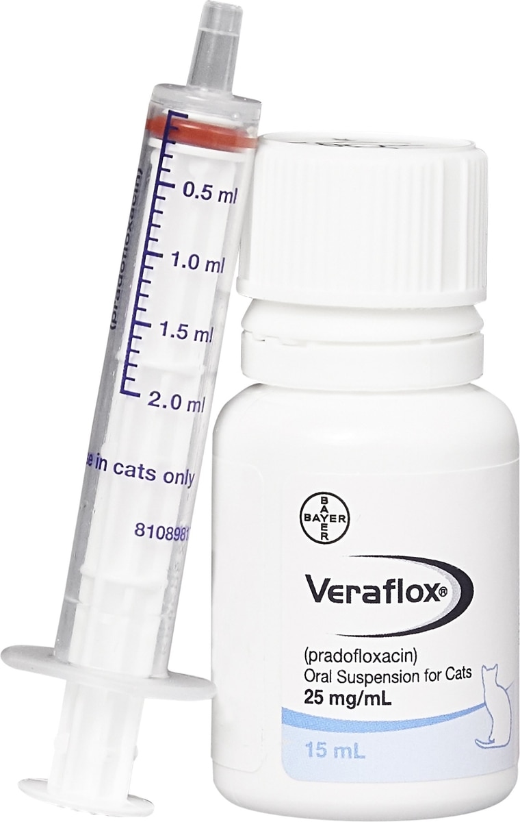 VERAFLOX (pradofloxacin) Oral Suspension for Cats, 25-mg/mL, 15-mL ...