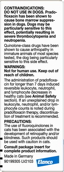 VERAFLOX (pradofloxacin) Oral Suspension for Cats, 25-mg/mL, 15-mL ...