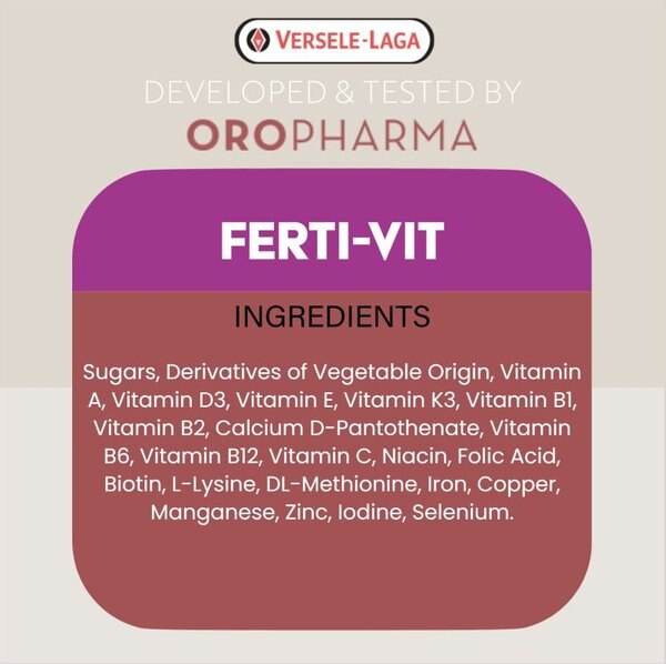 VERSELE-LAGA Oropharma Ferti-Vit Bird Vitamins, 7-oz bottle - Chewy.com