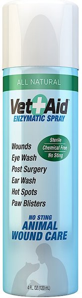 VET AID Enzymatic Spray for Dogs, Cats, Horses & Small Pets, 4-fl oz ...