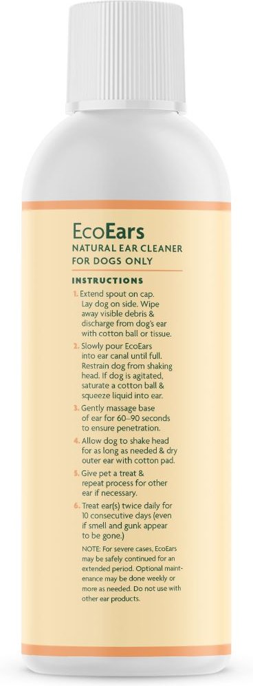 VET ORGANICS EcoEars Dog Ear Cleaner, 8-fl oz bottle - Chewy.com