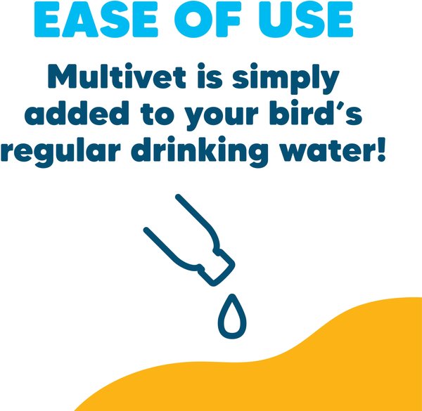 VETAFARM Multivet Liquid Bird Supplement, 3.4-oz bottle - Chewy.com