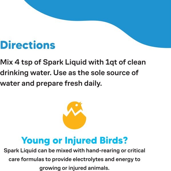 VETAFARM Spark Liquid Concentrate Bird Supplement, 4.2-oz bottle - Chewy.com