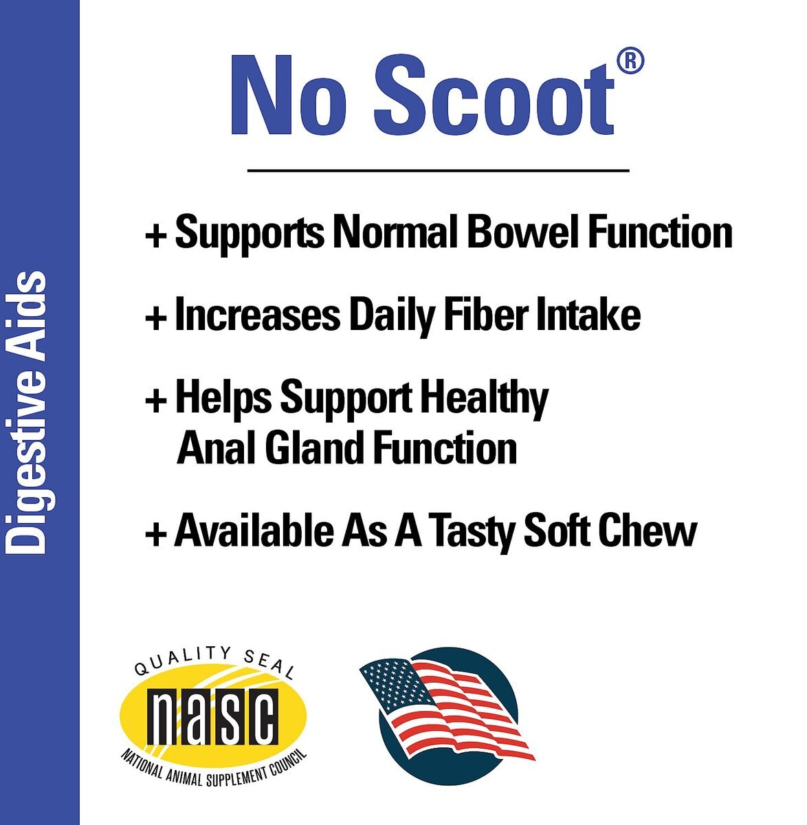 VETCLASSICS No Scoot Anal Gland Function Support Soft Chews Dog ...