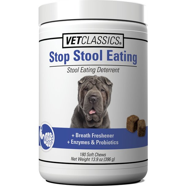 STRELLALAB No Poo Coprophagia Stool Eating Deterrent Chew Supplement ...