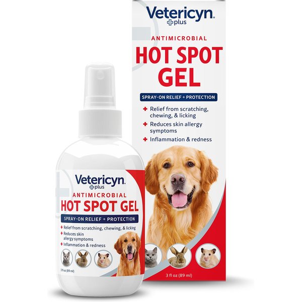 VETERICYN Plus Antimicrobial Hot Spot Spray for Dogs, Cats & Small Pets ...