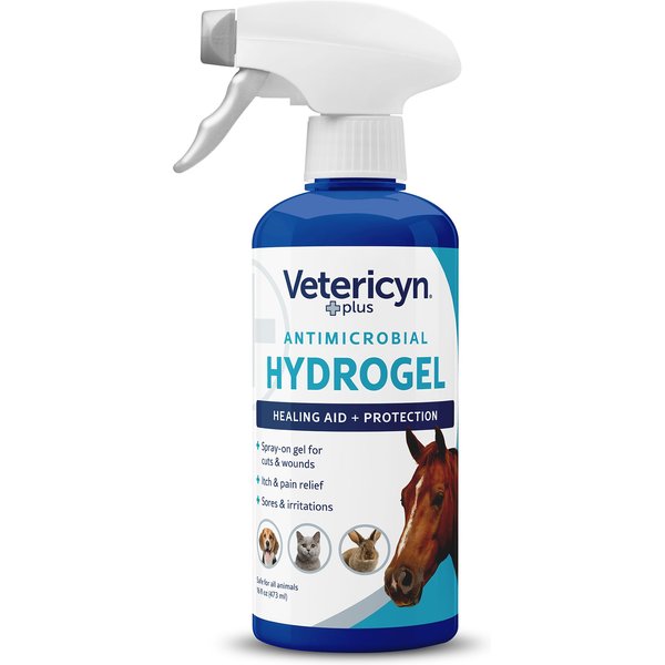 VETERICYN Plus Antimicrobial Hydrogel Healing Aid Spray for Dogs, Cats ...