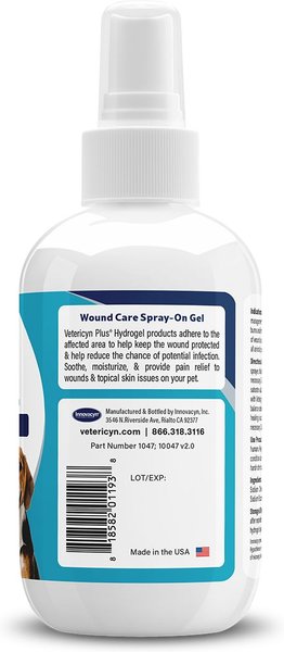 VETERICYN Plus Antimicrobial Hydrogel Healing Aid Spray for Dogs, Cats ...