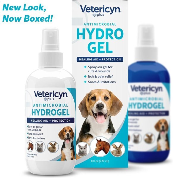 VETERICYN Plus Antimicrobial Hydrogel Healing Aid Spray for Dogs, Cats ...