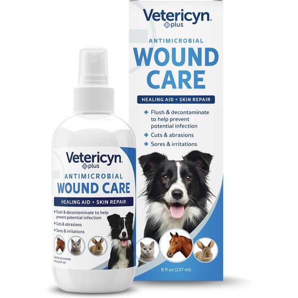 Vetericyn Plus Antimicrobial Wound & Skin Care Pet Spray | Chewy (Free ...