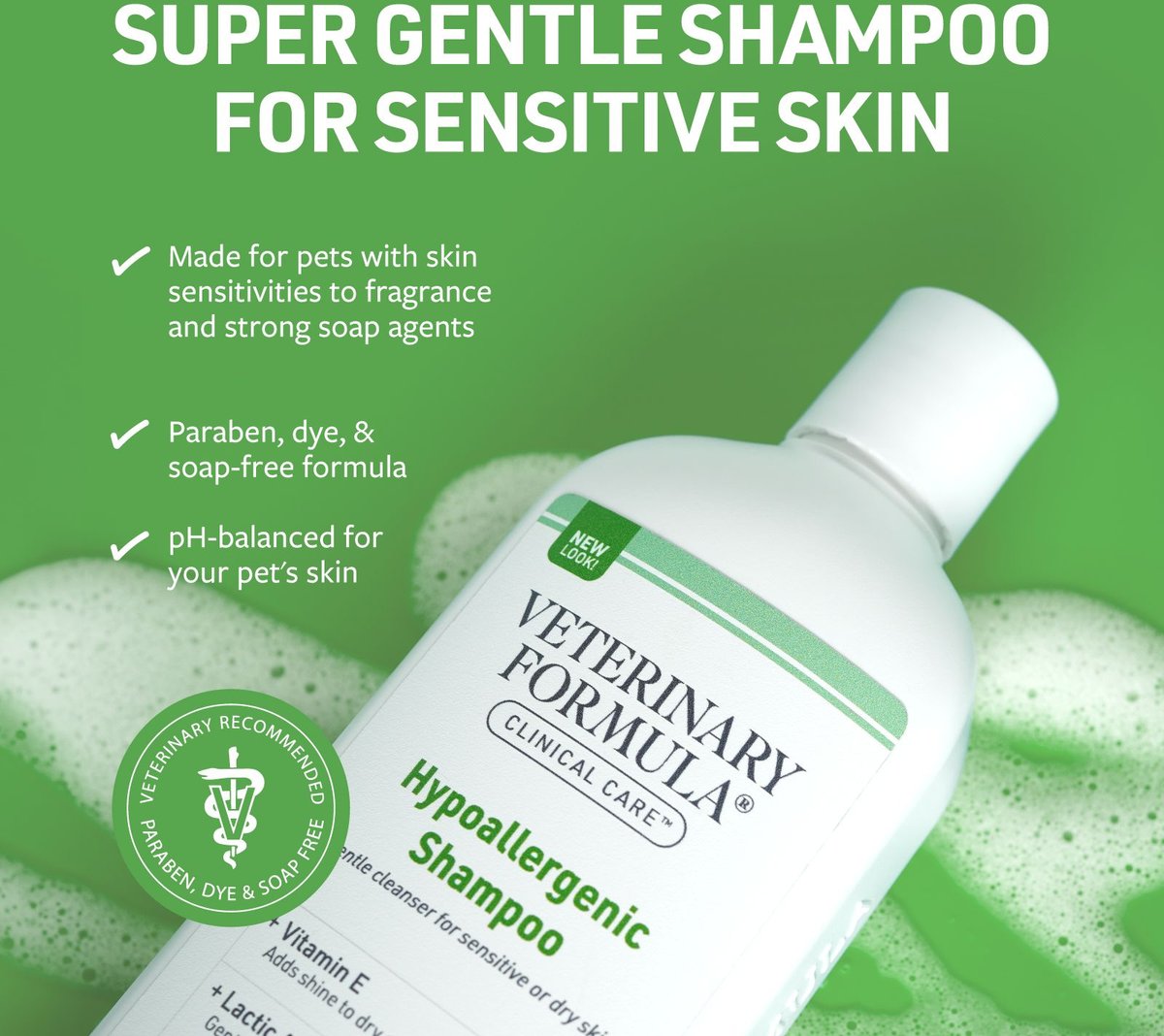 VETERINARY FORMULA CLINICAL CARE Hypoallergenic Shampoo, 16-fl oz ...