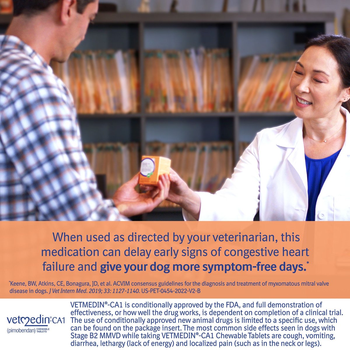 VETMEDIN-CA1 (pimobendan) Chewable Tablets for Dogs, 5-mg, 50 tablets ...