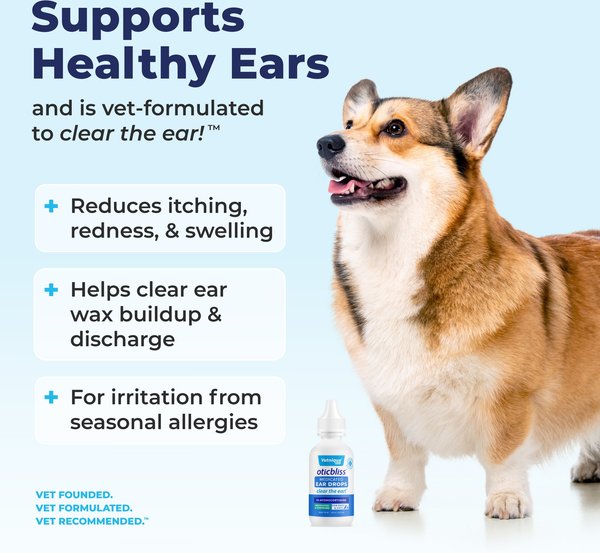 VETNIQUE LABS Oticbliss Medicated Hydrocortisone Ear Drops for Ear ...