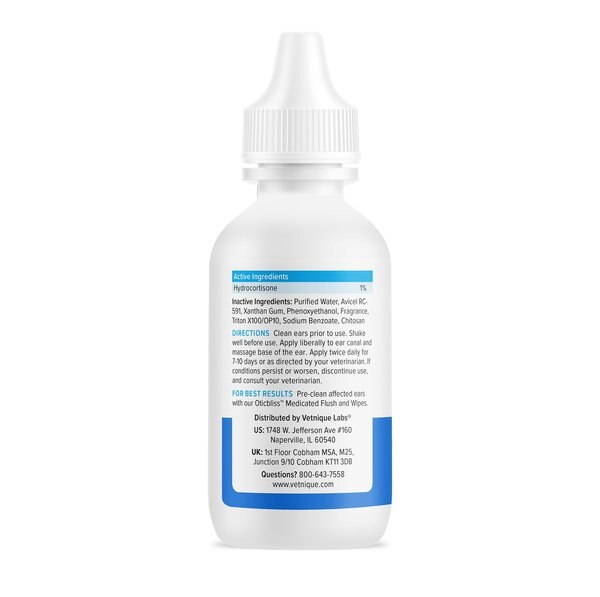 VETNIQUE LABS Oticbliss Medicated Hydrocortisone Ear Drops for Ear ...