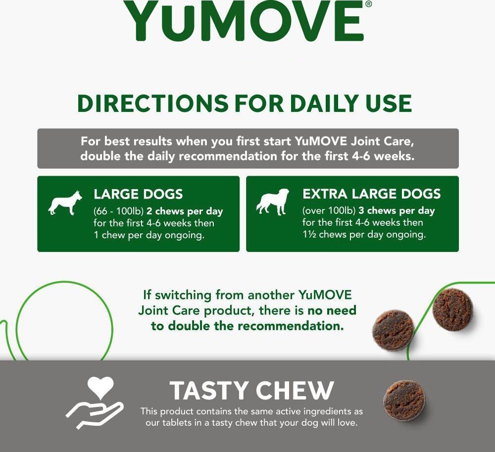 VETNIQUE LABS YuMOVE Mobility Hip & Joint Care Soft Chew Supplement for ...