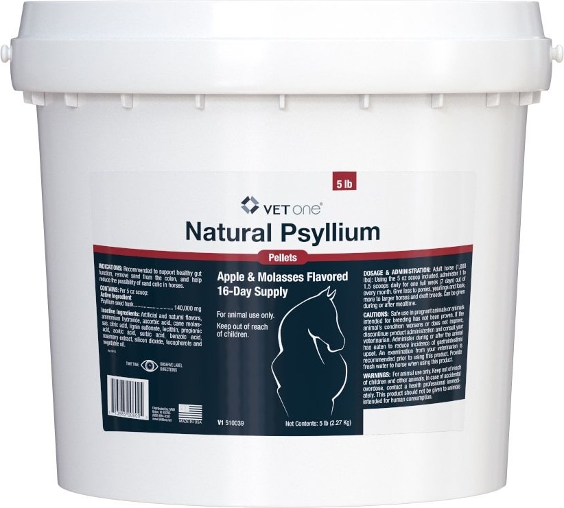 Out of Stock - VETONE Psyllium Pellets Horse Supplement, 5-lb bucket ...