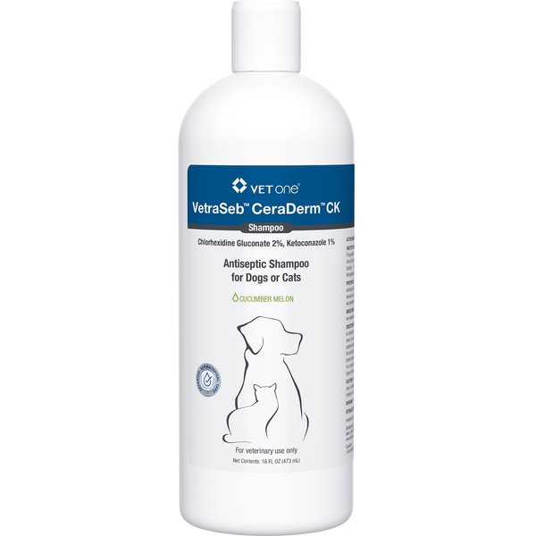 VETONE VetraSeb CeraDerm TRIS Flush Dog & Cat Cleaning Solution, 16-fl ...