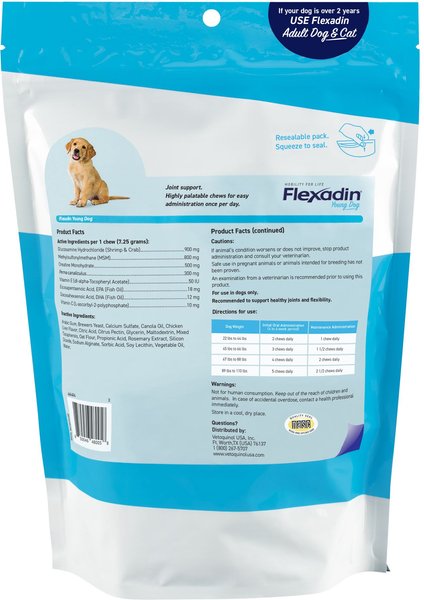 VETOQUINOL Flexadin Dog Supplement, 22.03-oz bag, 90 count - Chewy.com