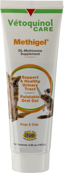 VETOQUINOL Methigel Gel Urinary Supplement for Cats & Dogs, 4.25-oz ...