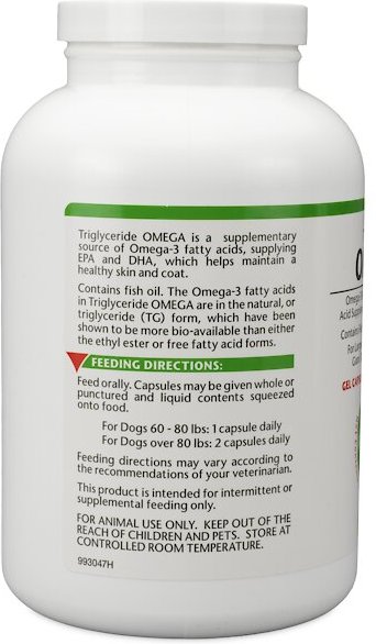 VETOQUINOL Triglyceride OMEGA Omega-3 Fatty Acids Large & Giant Breed ...