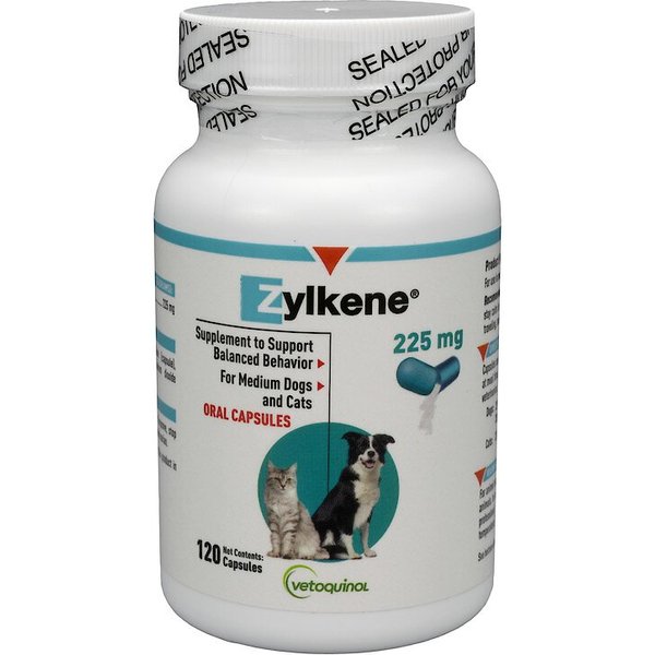 VETOQUINOL Zylkene 75-mg Capsules Calming Supplement for Small Dogs ...