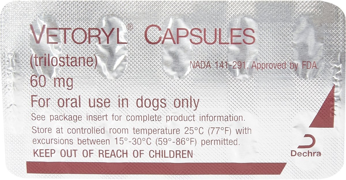 VETORYL (trilostane) Capsules for Dogs, 60-mg - Easy Refills | Chewy Rx