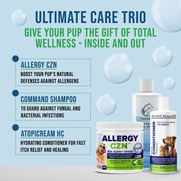 VETRIMAX Command Deep-Cleansing Dog & Cat Shampoo, 12-fl oz bottle ...