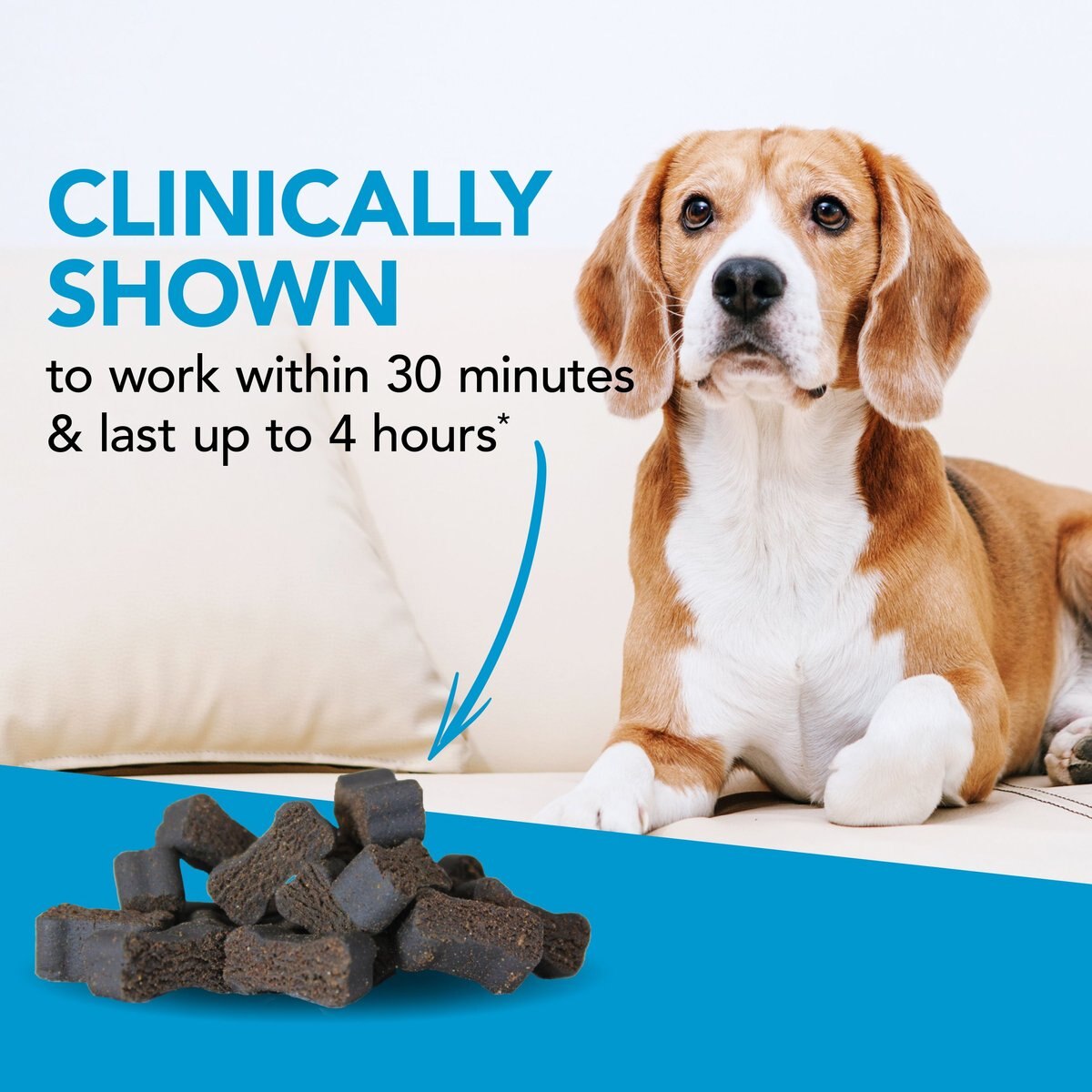 VETRISCIENCE Composure Bacon Flavored Chews Calming Supplement for Dogs ...