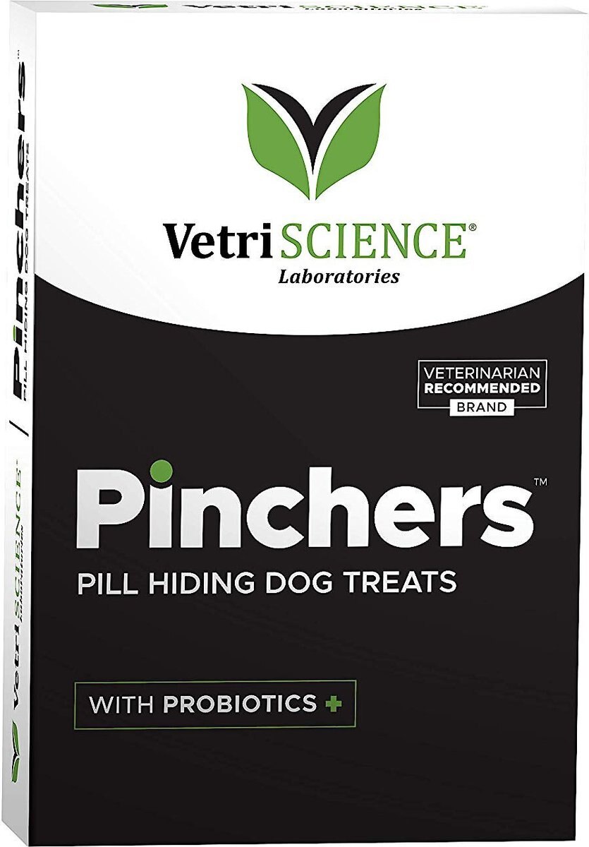 VETRISCIENCE Pinchers Pill Hiding Probiotic Peanut Butter Flavor Dog ...