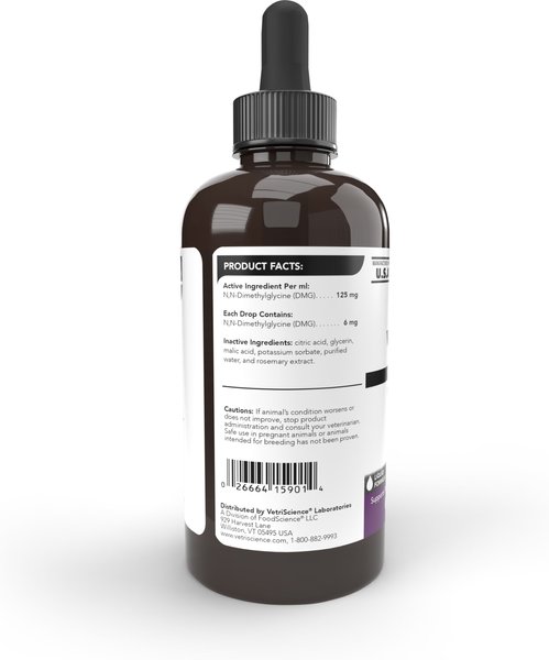 VETRISCIENCE Vetri-DMG Liquid Immune Supplement for Dogs, Cats & Birds ...