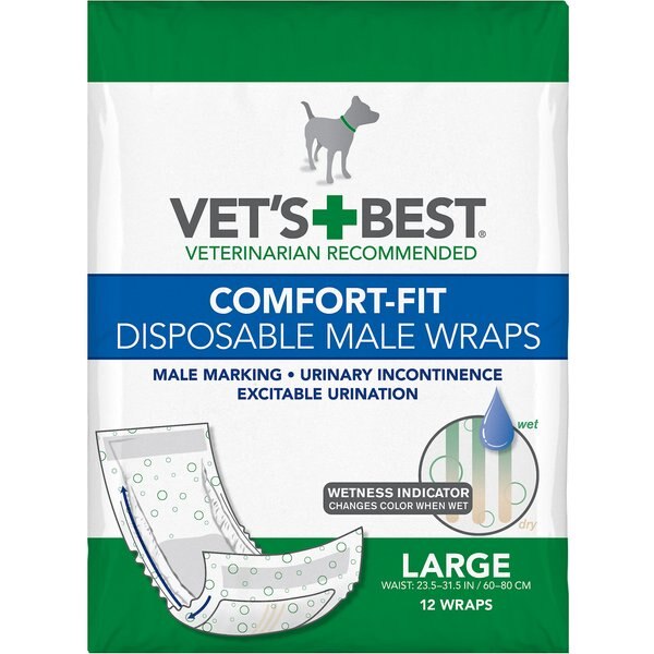 FRISCO Disposable Male Dog Wraps, X-Large: 27 to 31-in waist, 12 count ...