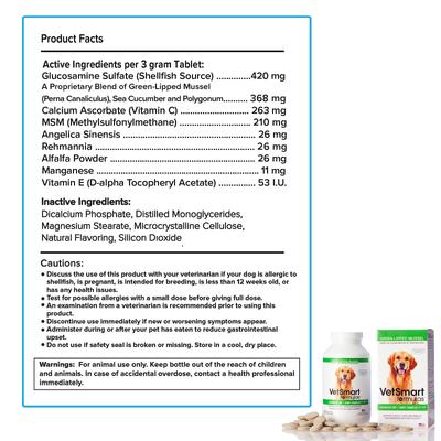 Discontinued - VETSMART FORMULAS Advanced Chewable Tablet Joint ...