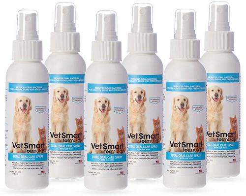 VETSMART FORMULAS Total Oral Care Dog & Cat Dental Spray, 4-oz bottle ...