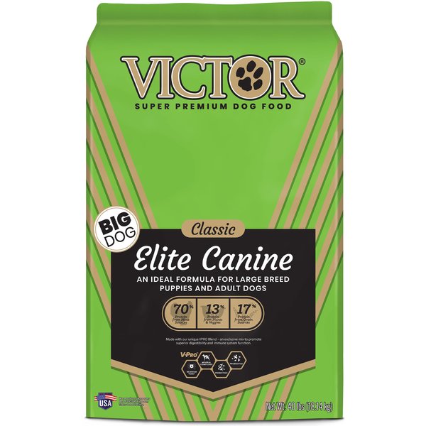 VICTOR Gluten-Free Large Breed Chicken & Fish Meal Elite Canine Dry Dog ...