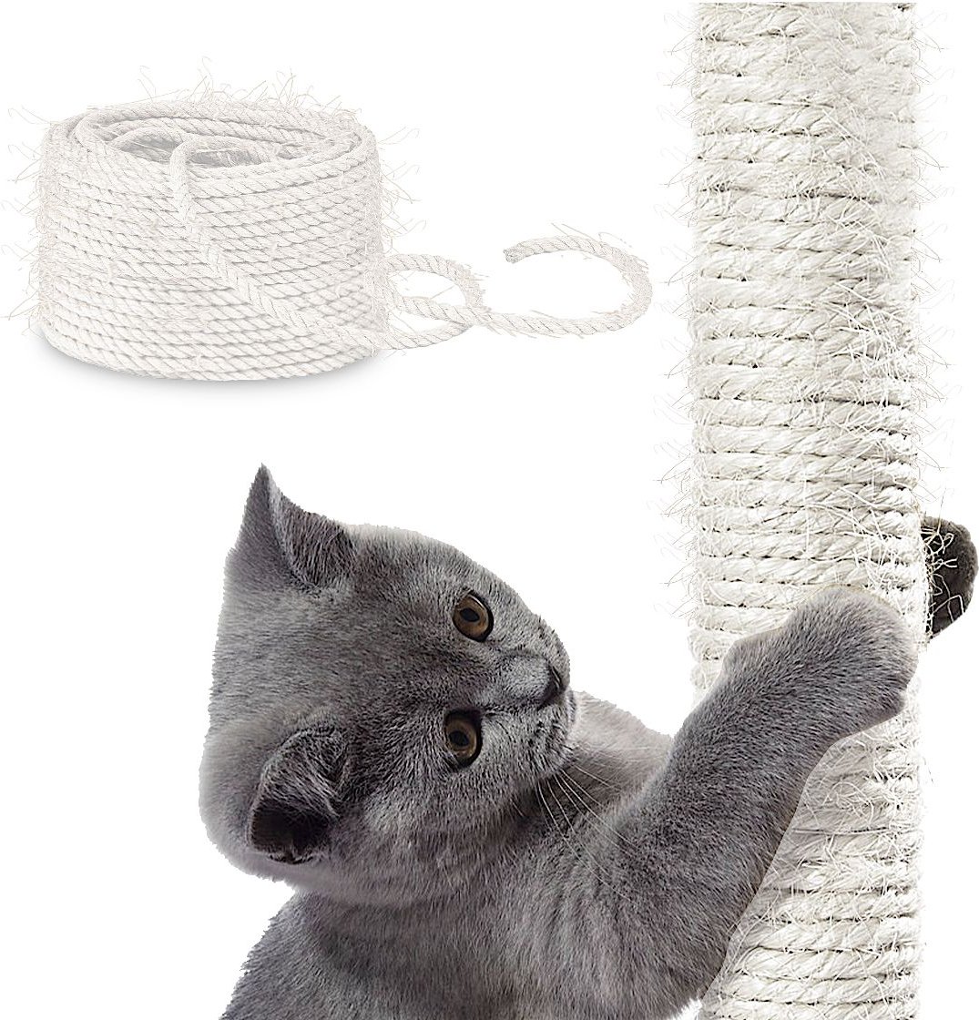 VILA Sisal Twine Cat Tree Tower & Scratching Post Replacement Rope ...
