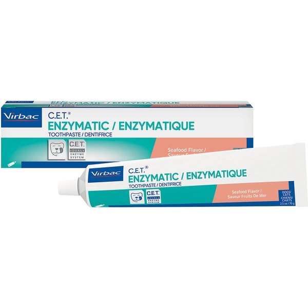 VIRBAC C.E.T. Enzymatic Poultry Flavor Dog & Cat Toothpaste, 70 gram ...