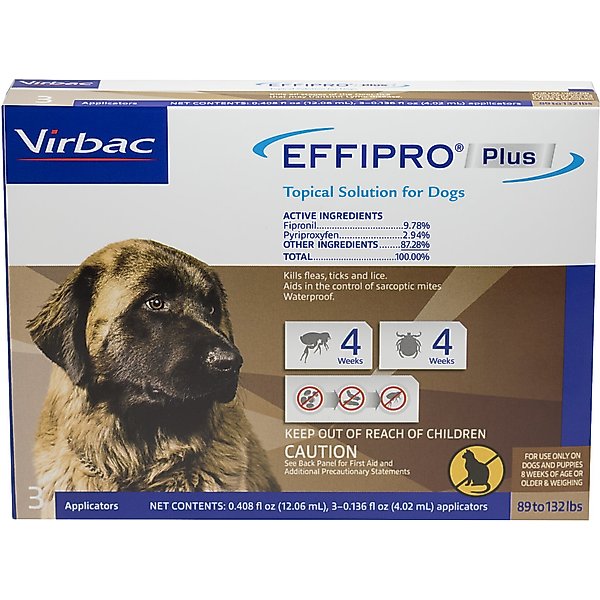 Out of Stock - VIRBAC EFFITIX Flea & Tick Spot Treatment for Dogs, 45 ...