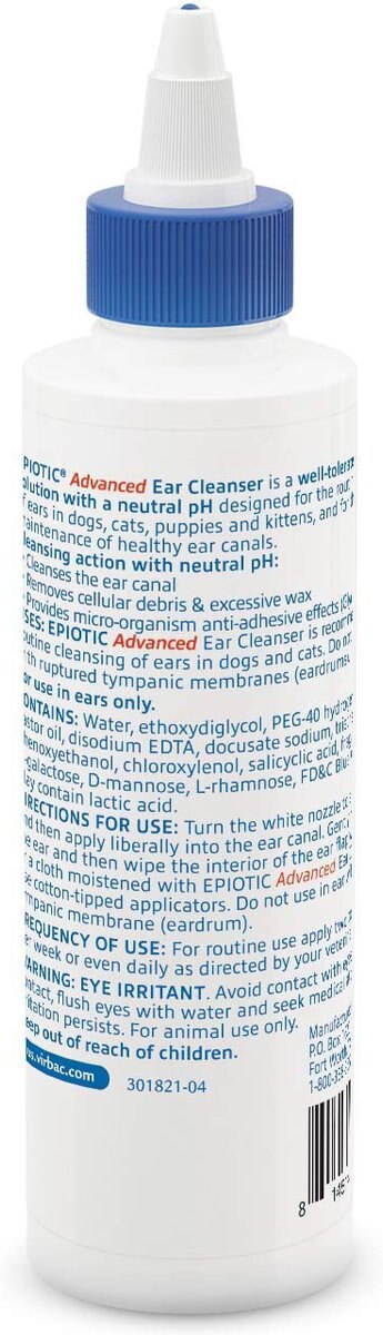 Virbac Epi-Otic Advanced Ear Cleaner for Dogs & Cats (Free Shipping ...