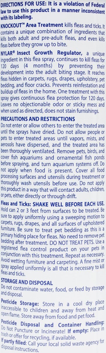 VIRBAC Knockout Area Treatment Spray, 14-fl oz can - Chewy.com