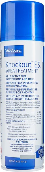 VIRBAC Knockout E.S. Area Treatment Spray, 16-fl oz can - Chewy.com