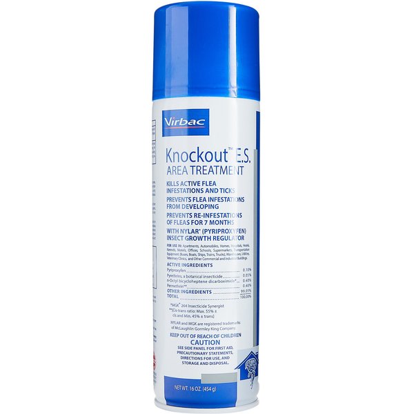 VIRBAC Knockout E.S. Area Treatment Spray, 16-fl oz can - Chewy.com