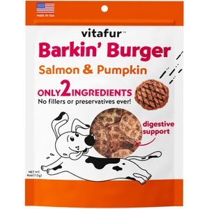 VITAFUR Barkin' Burger Grilled Bison Dehydrated Dog Treats, 5-oz bag ...